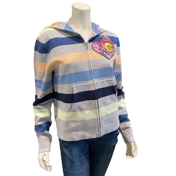 Marc Jacobs | Jackets & Coats | Marc Jacobs Grey Multicolor Striped ...